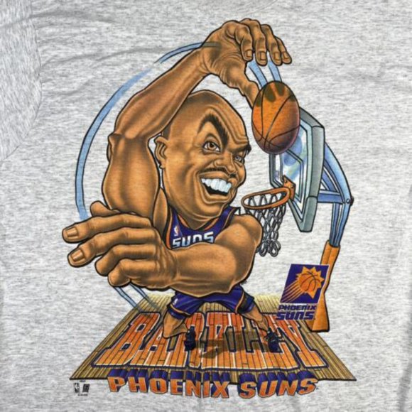 Tops | Vintage Charles Barkley Phoenix Suns Caricature Shirt Collection ...